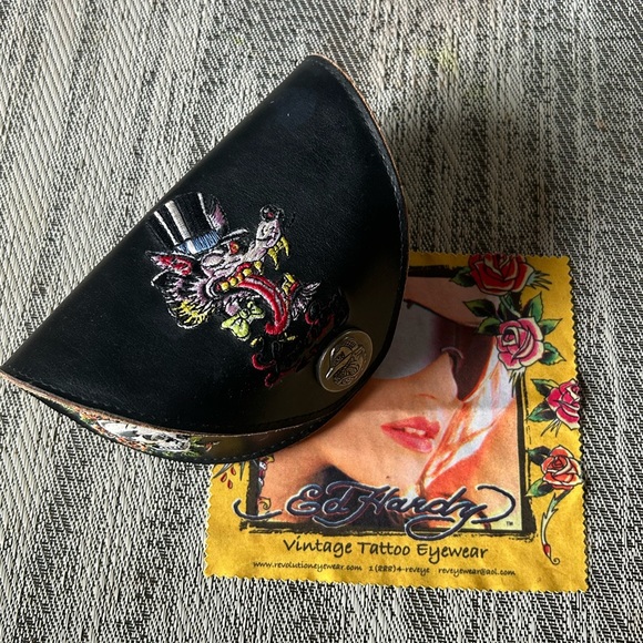 Ed Hardy | Accessories | Vintage Ed Hardy Sunglass Case | Poshmark